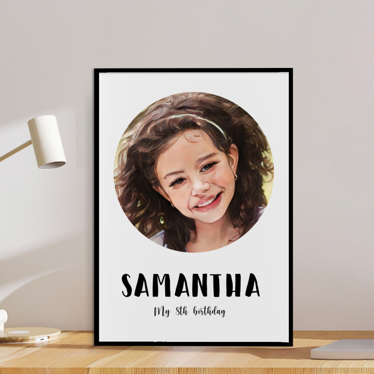 Custom cartoon portrait frame – Customily 2.0